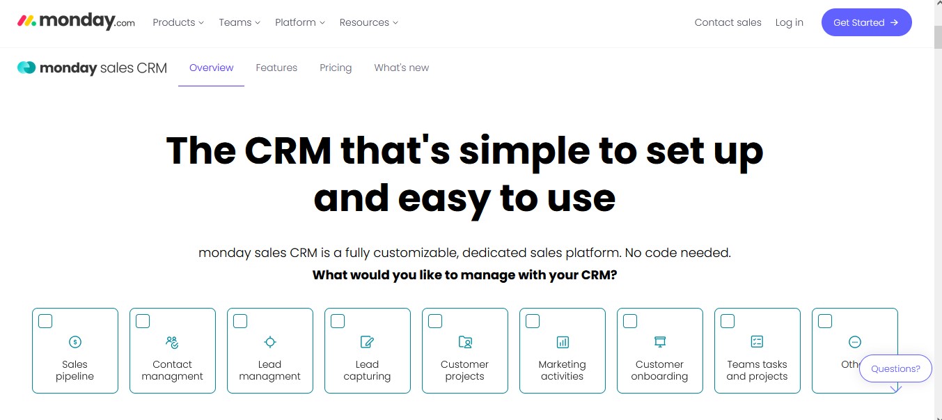 monday sales CRM Pricing, Features, Reviews and Alternatives - Reads Insurance